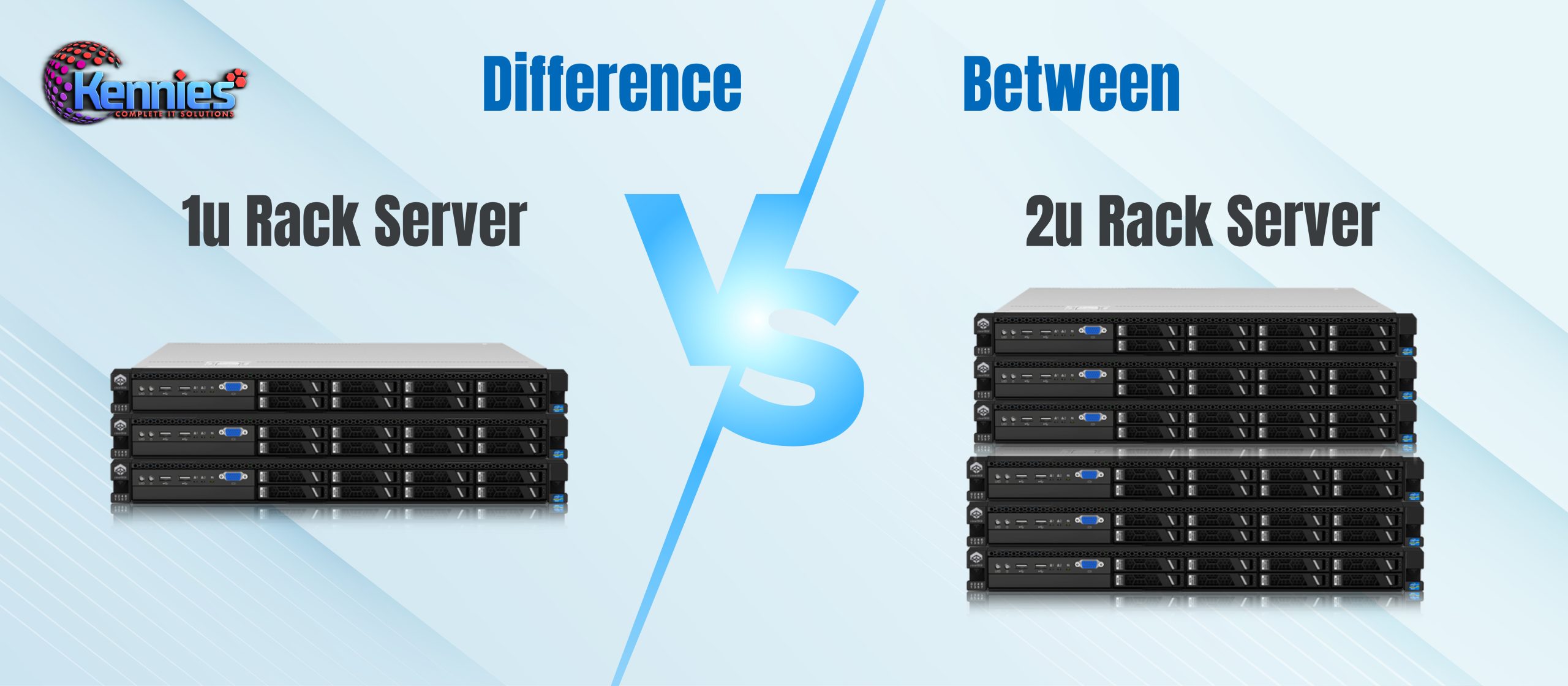 Difference Between 1u and 2u Rack Server - Kennies Data Center